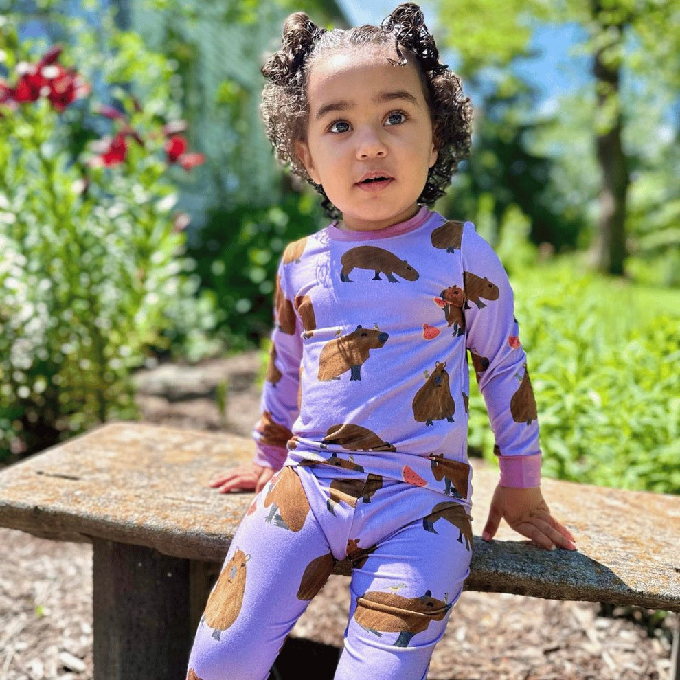Capybara Kids Two-Piece Pajamas – Jungle Jams